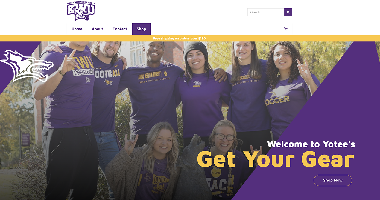KWU Launches Yotee's Online Store - Kansas Wesleyan University